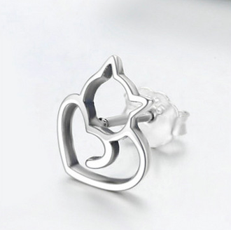 cute silver stud earrings
